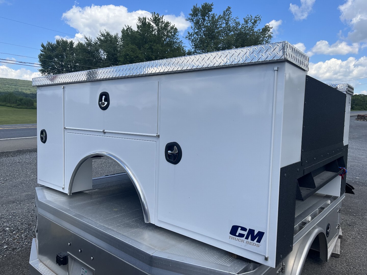 New CM TRUCK BEDS - 8' SRW Service Bodies - Flip Top Lids | Northumberland Pennsylvania